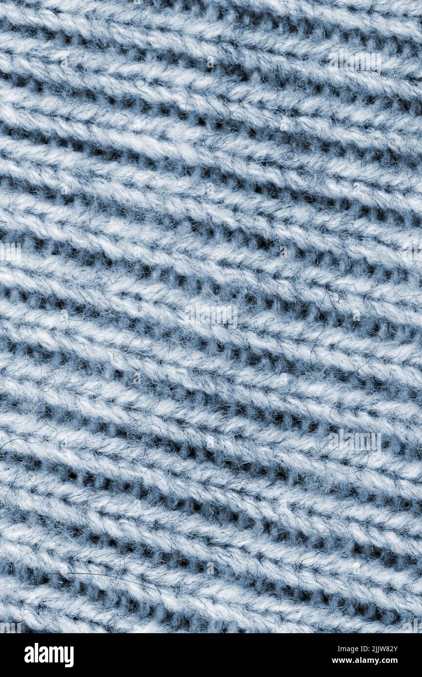 Macro knitted flat lay texture background. Close up pattern. Wool ...