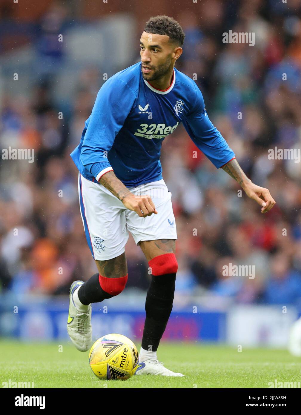 Rangers' Connor Goldson during a pre-season friendly match at Ibrox ...
