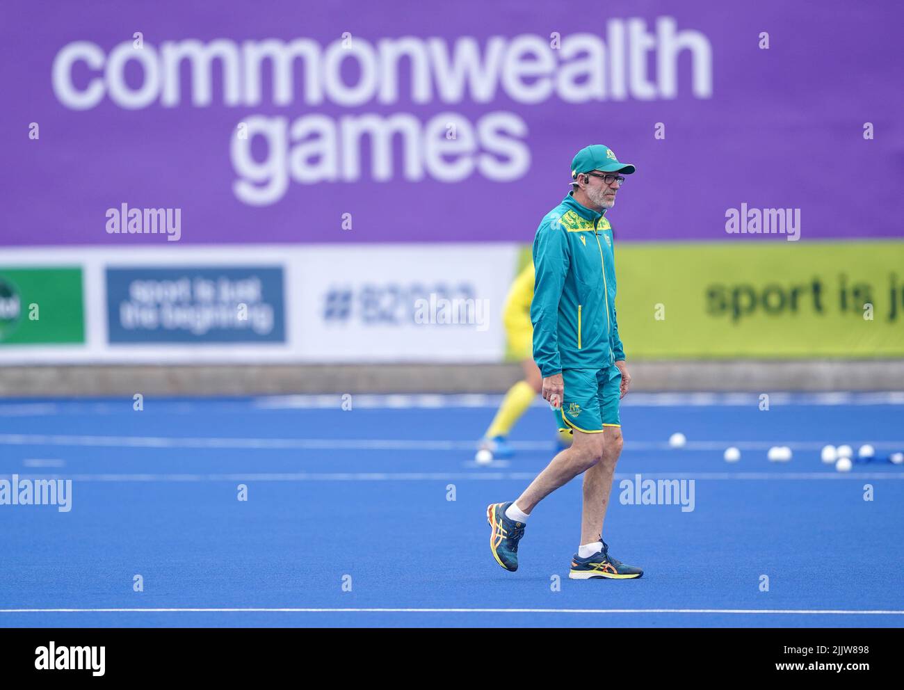 Australis head coach Colin Batch, as the team practice at the ...