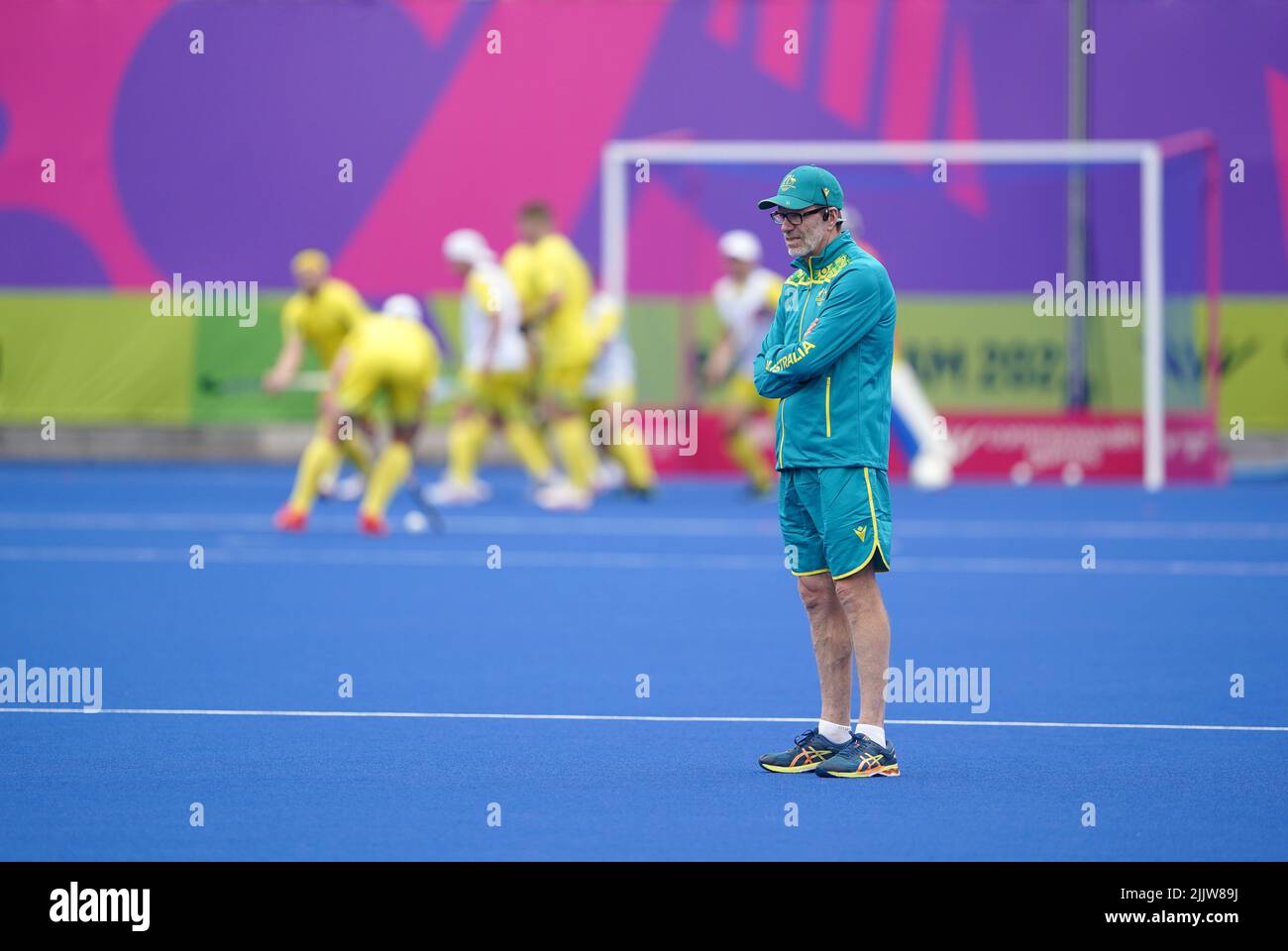 Australis head coach Colin Batch, as the team practice at the ...
