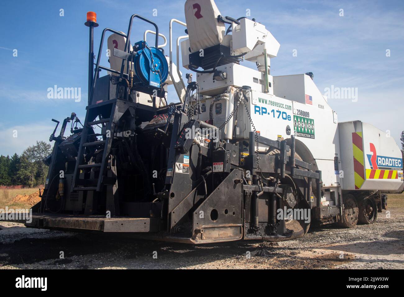 Augusta, Ga USA - 04 22 22: Industrial road paving machinery Roadtec RP ...