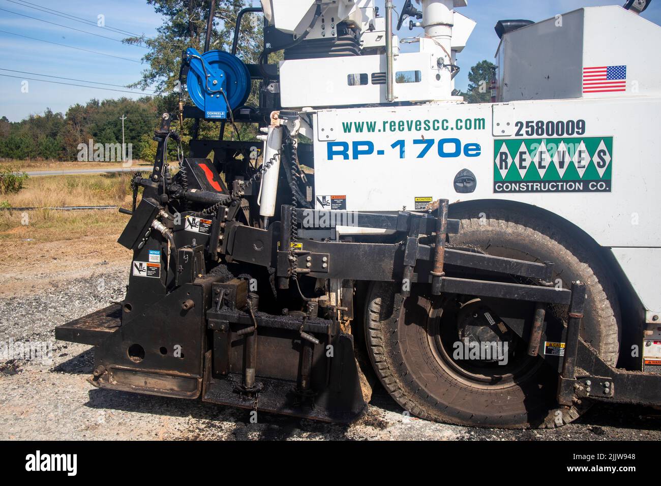 Augusta, Ga USA - 04 22 22: Industrial road paving machinery Roadtec RP ...