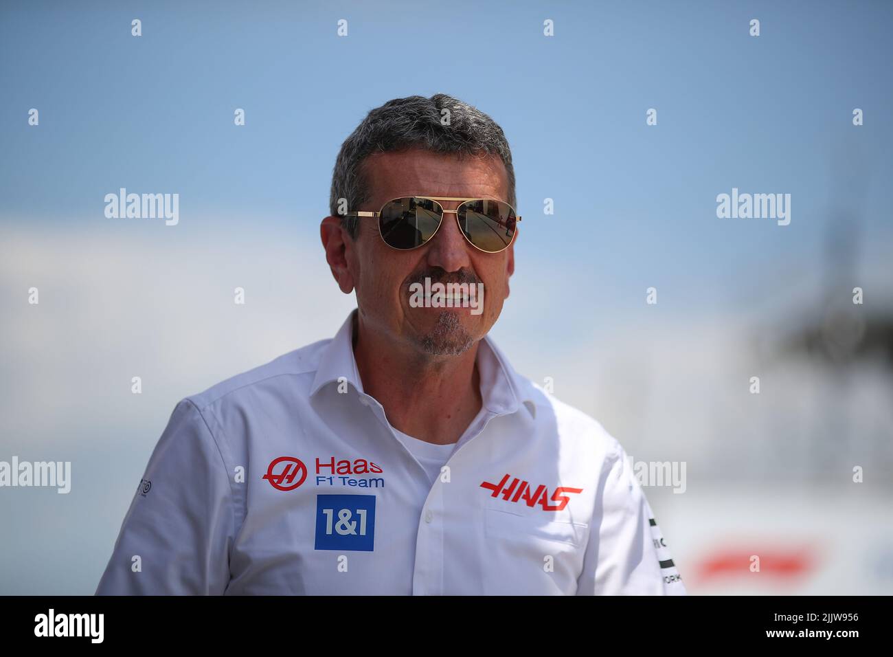 Gunther Steiner; Team Principal Haas F1 Team during the Hungarian GP ...