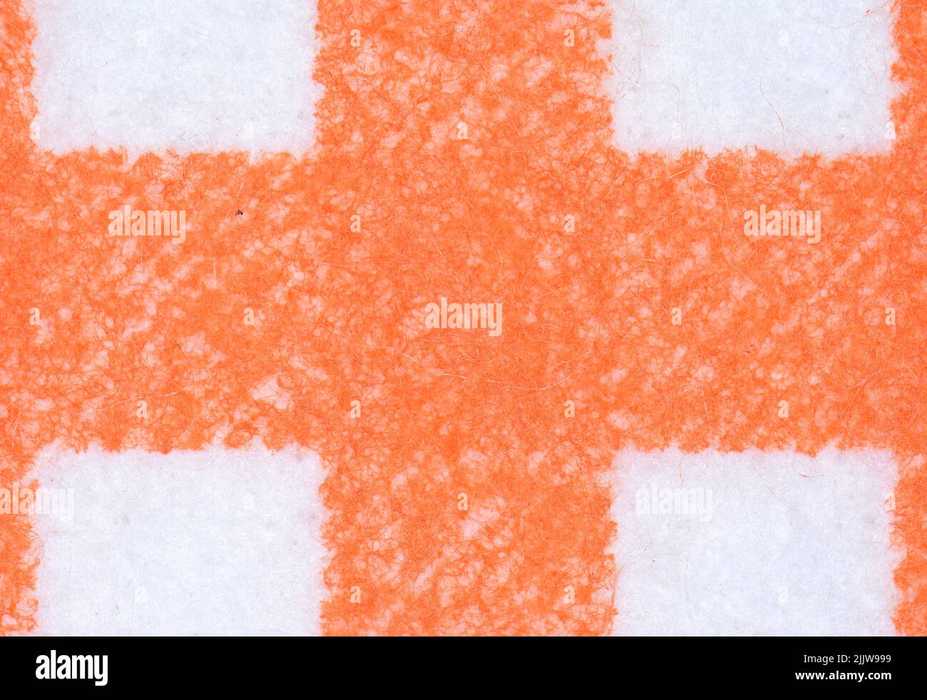 Macro shut of Clean sponge cloths with a checkered pattern texture ...