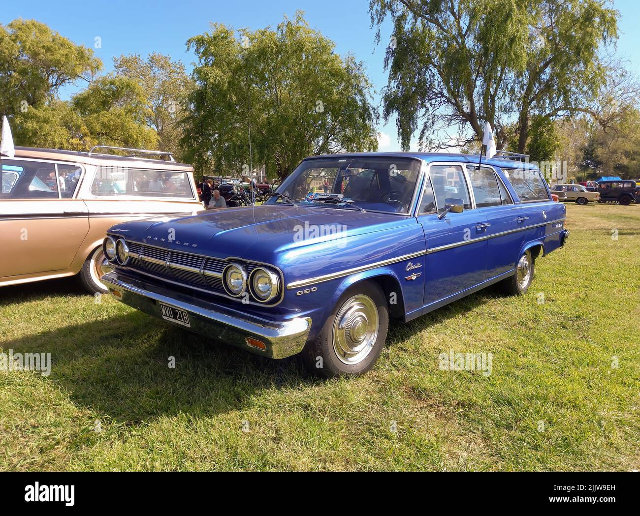 Old blue AMC Rambler Classic 660 Deluxe station wagon 1965 - 1966 in ...