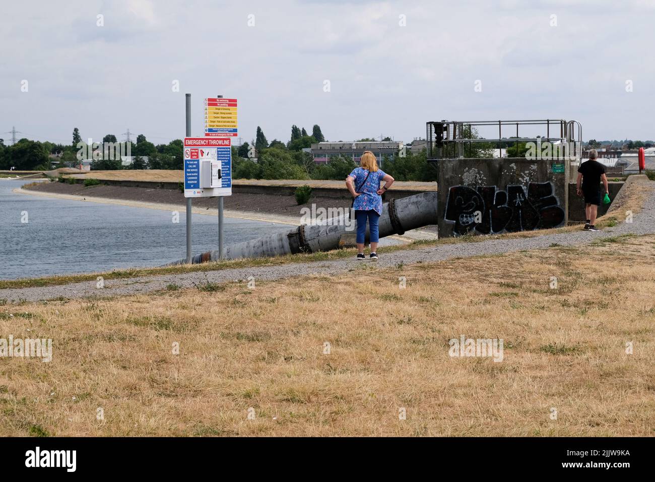 London, UK. 28th July 2022. Drought warnings for parts of the UK ...