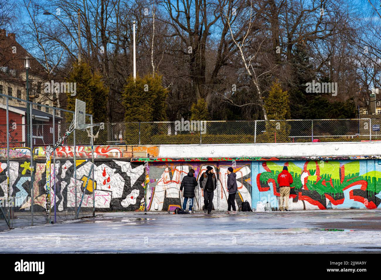 graffiti wall in Torshov Oslo Norway Stock Photo - Alamy