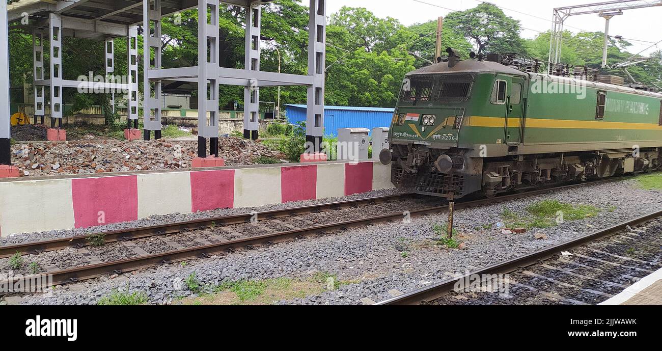 An Indian Freight or Goods Train carrying coal. Coal is the main source ...