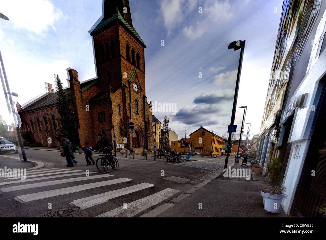 Oslo in springtime Kampen Oslo Norway Stock Photo - Alamy