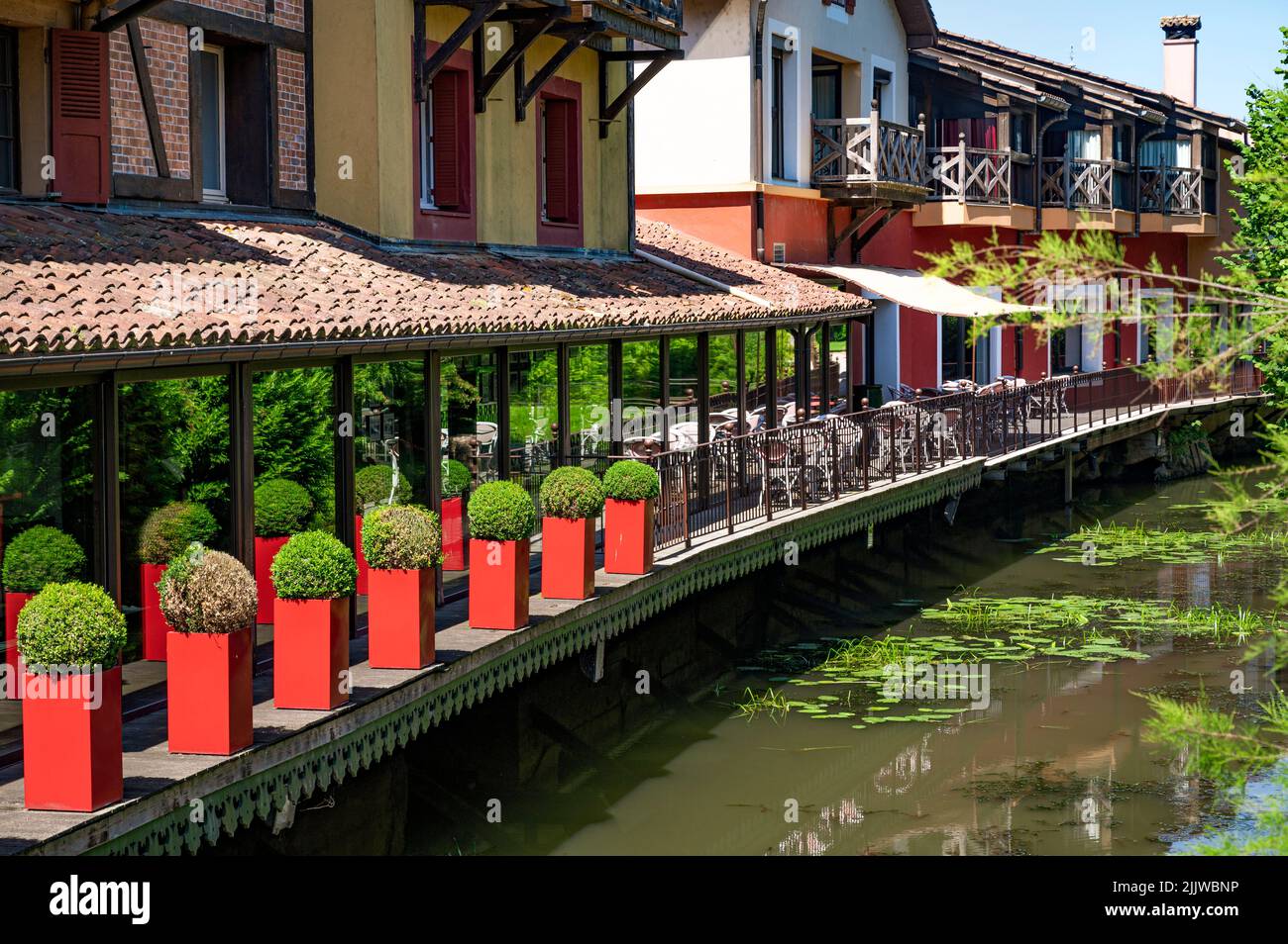 The three-starred restaurant of Georges Blanc in Vonnas Stock Photo - Alamy