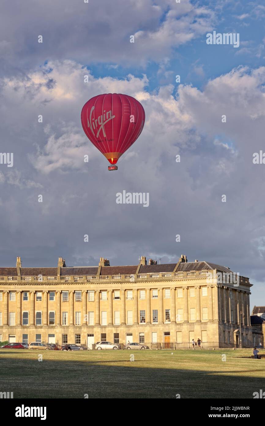 Hot Air Balloons over Bath rooftops Stock Photo - Alamy