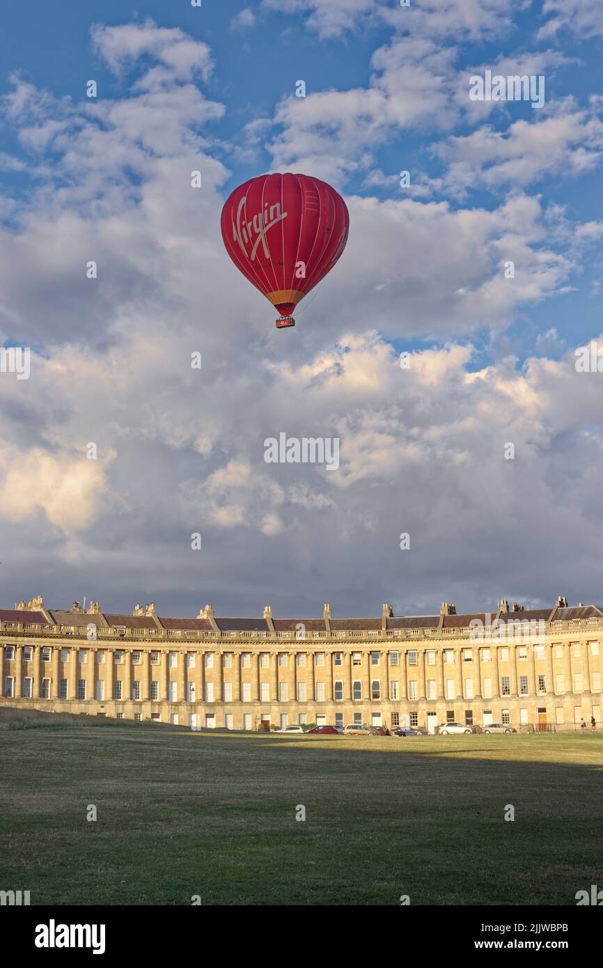 Hot Air Balloons over Bath rooftops Stock Photo - Alamy