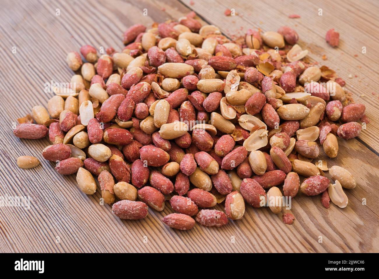 Salted peanuts. The peanut is a nut of high nutritional value, very ...