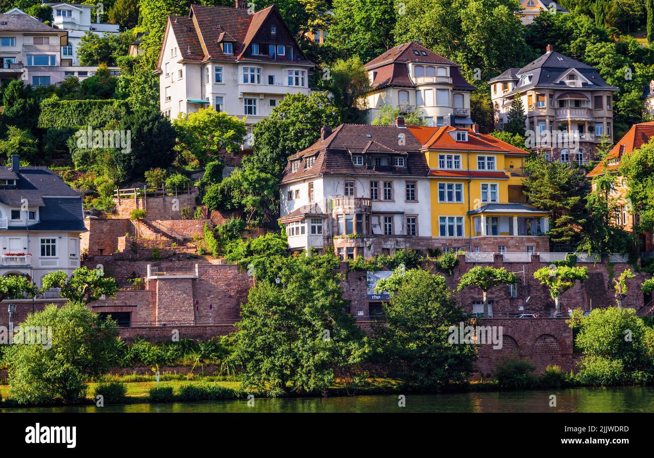 An old building on a hill in Heidelberg, Germany Stock Photo - Alamy