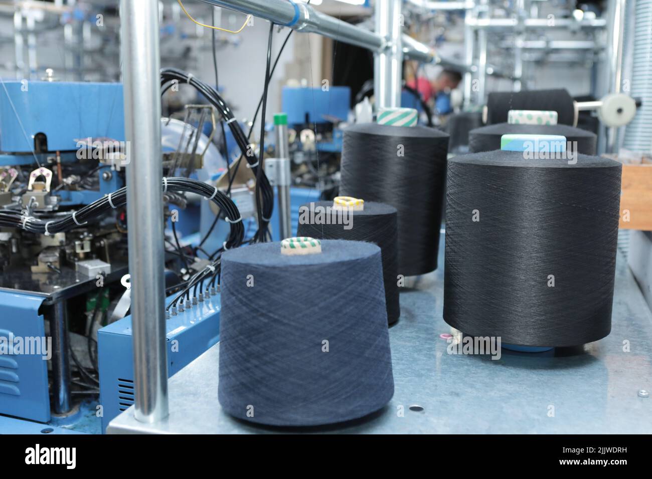 Industrial enterprise for the production of socks. Large production of ...