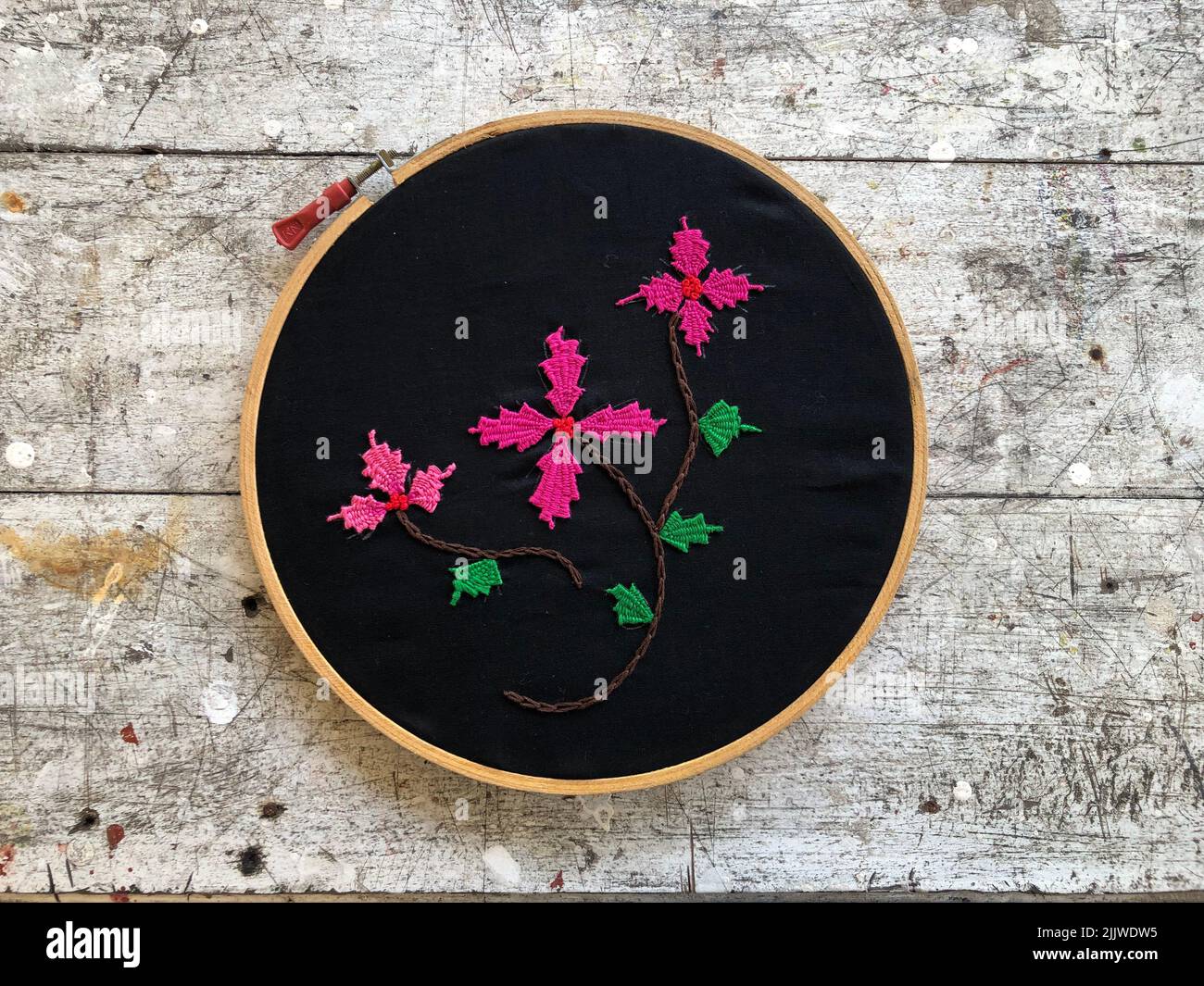 lotus stitch flower (Kadai kamal stitch Stock Photo - Alamy
