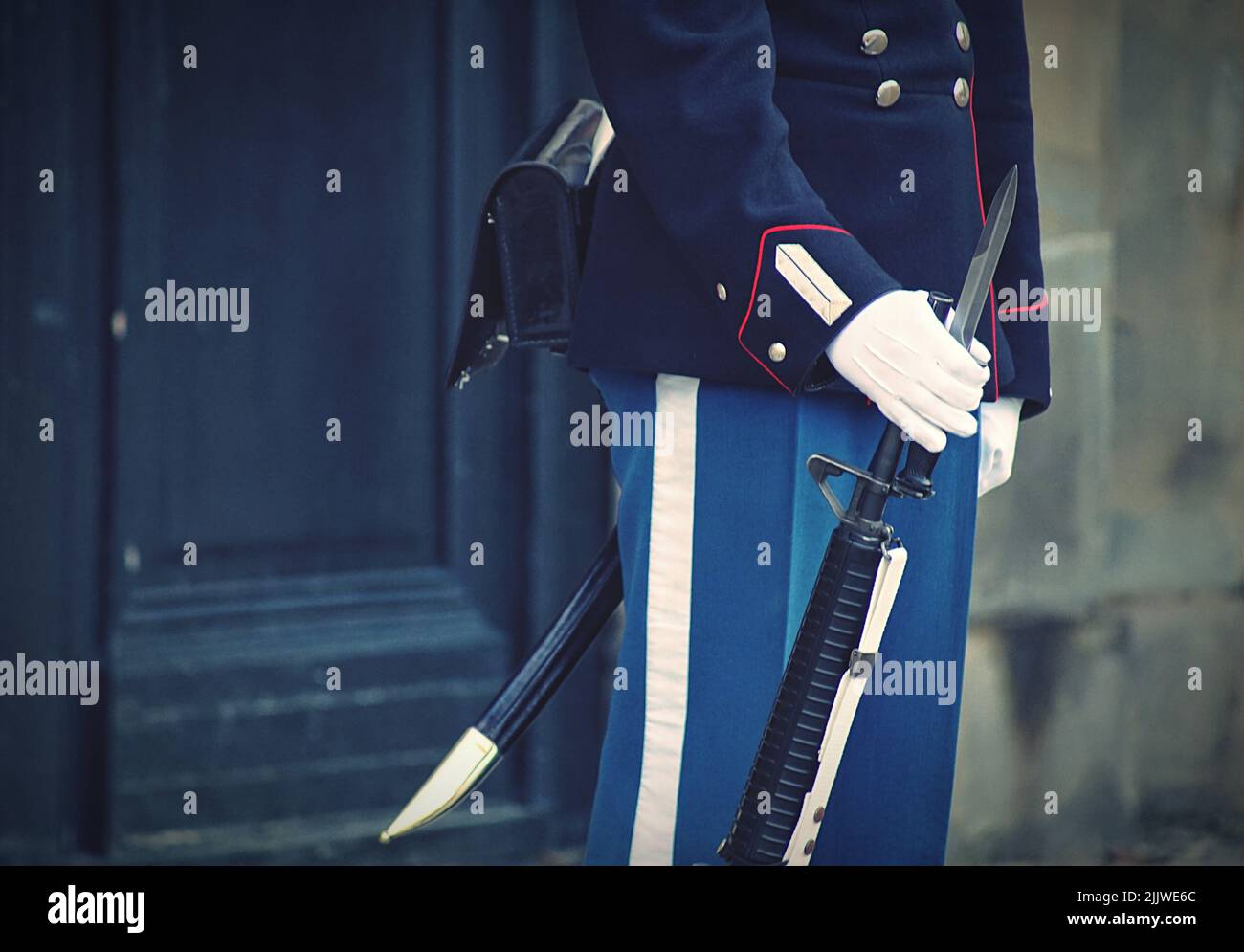 A Danish royal soldier on guard Stock Photo - Alamy