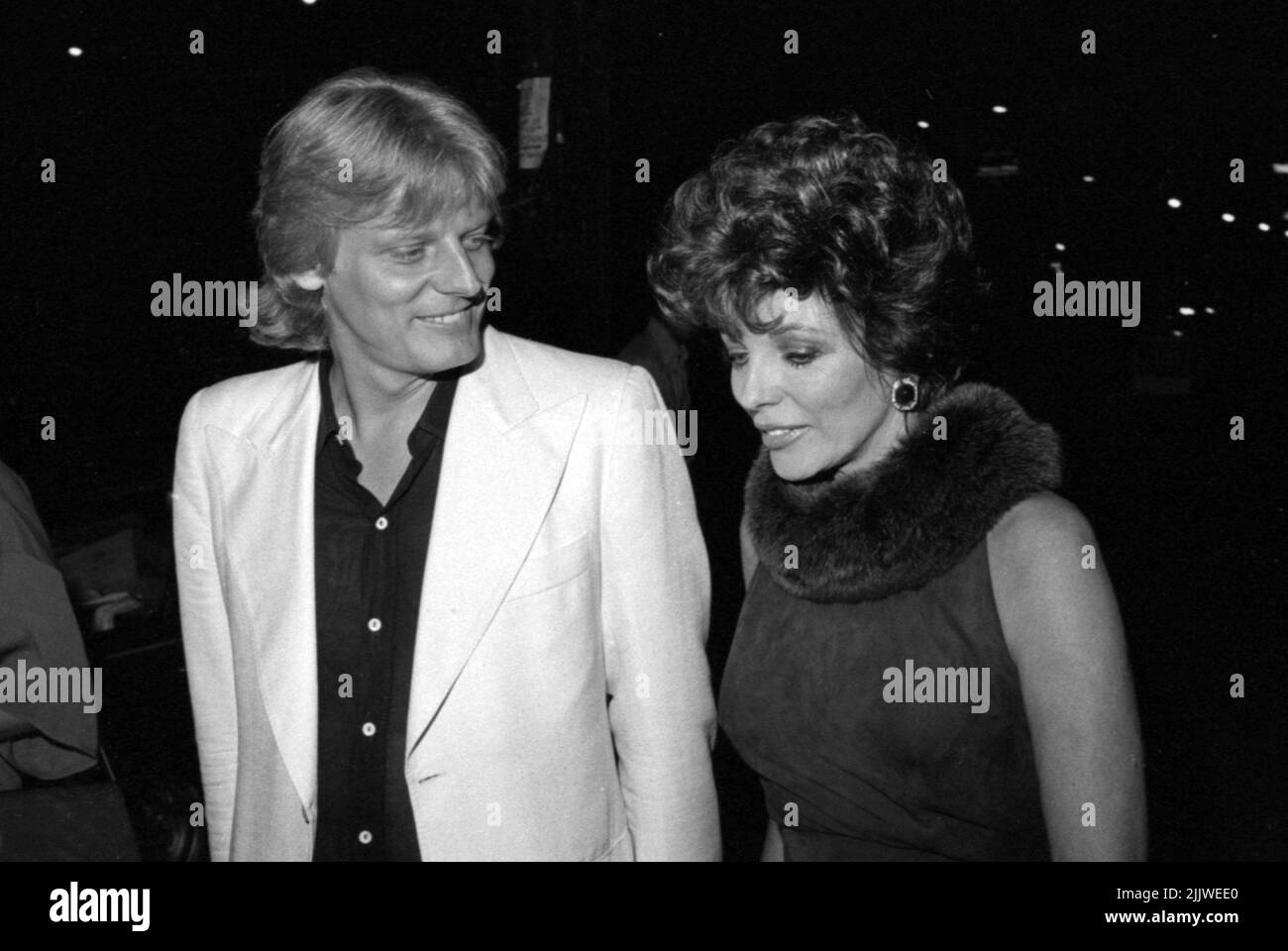 Peter holm and joan collins Black and White Stock Photos & Images - Alamy