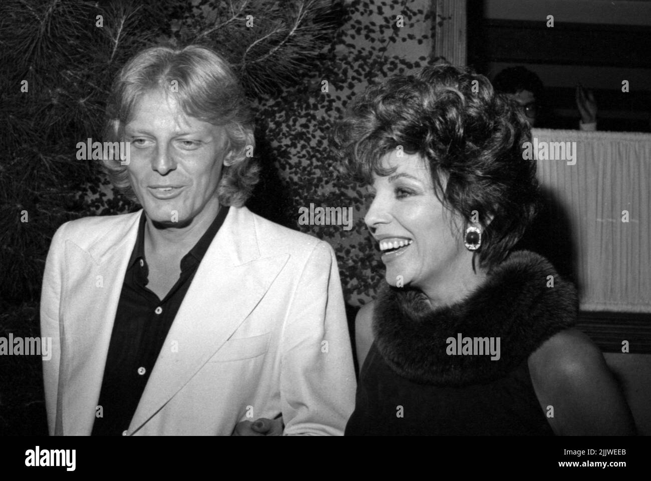 Joan Collins with Peter Holm Circa 1980's Credit: Ralph Dominguez ...