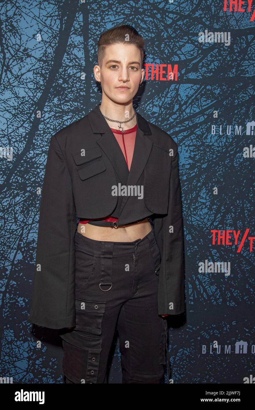 New York, United States. 27th July, 2022. Theo Germaine attends the ...