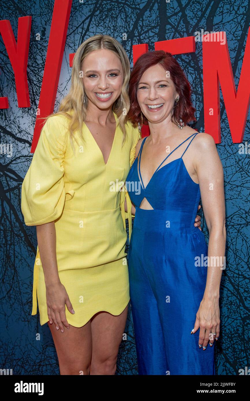 Anna Lore and Carrie Preston attend the "THEY/THEM" New York Premiere ...
