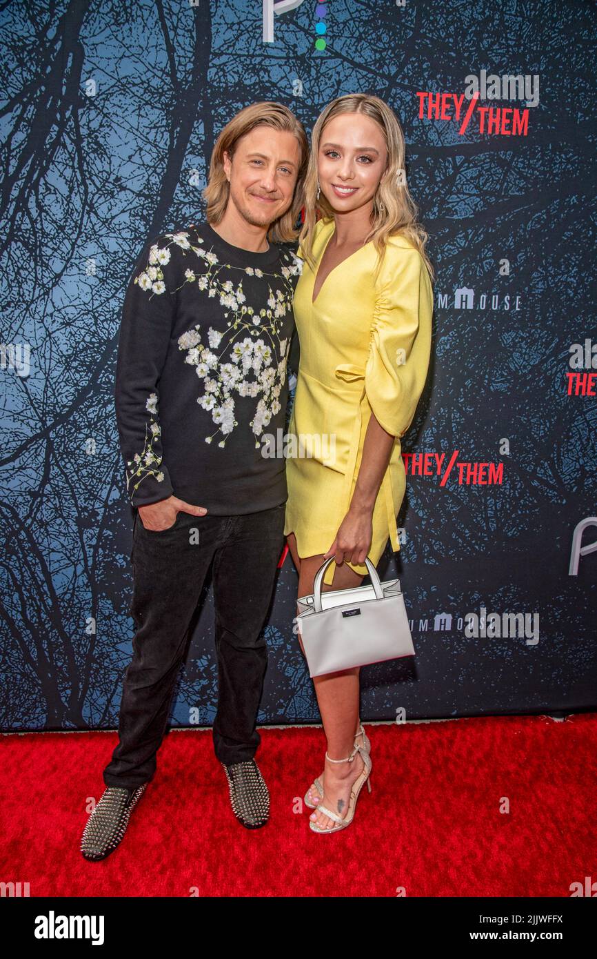 Scott Turner Schofield and Anna Lore attend the "THEY/THEM" New York ...