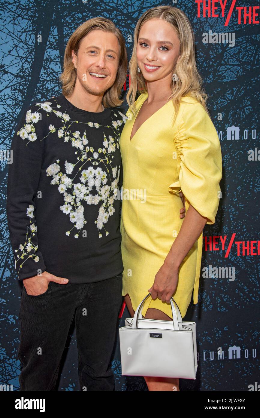 Scott Turner Schofield and Anna Lore attend the "THEY/THEM" New York ...