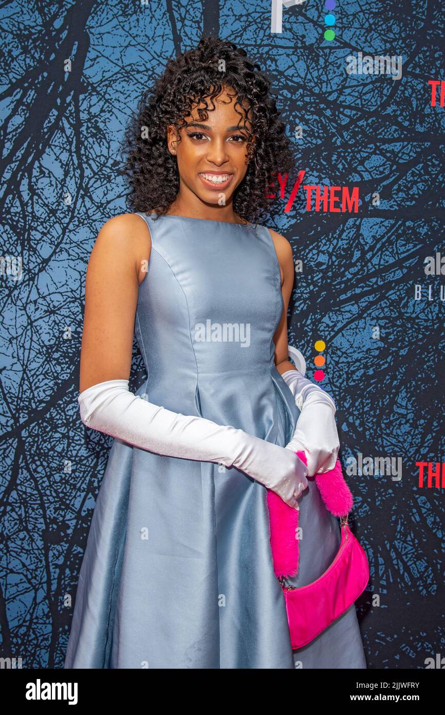 Quei Tann attends the "THEY/THEM" New York Premiere at Studio 525 in ...