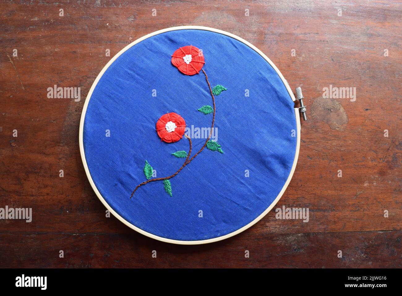 Smooth and soft embroidery in local handicrafts Stock Photo - Alamy
