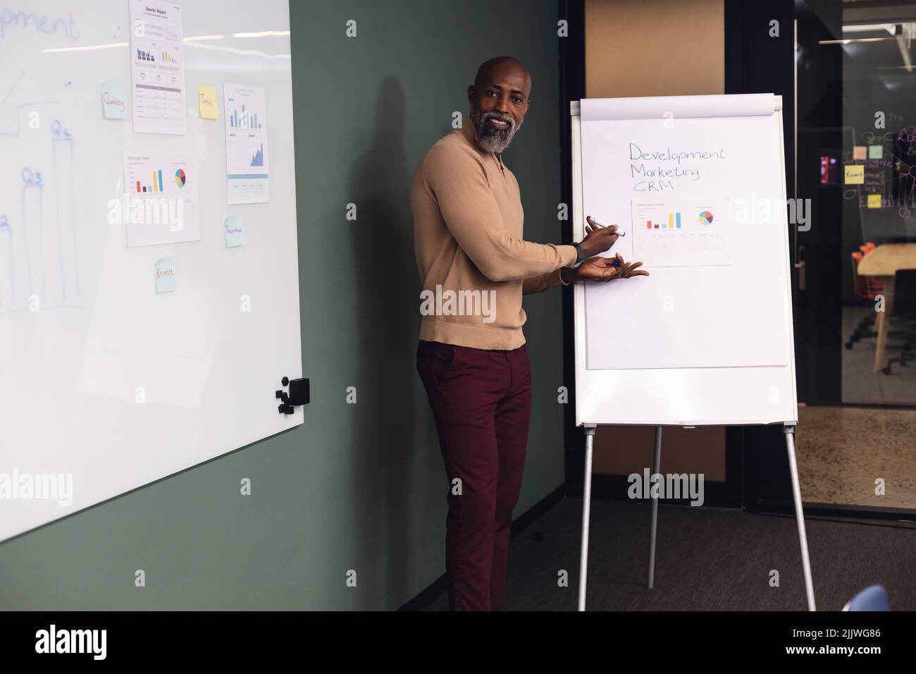 Businessman explaining business strategy hi-res stock photography and ...