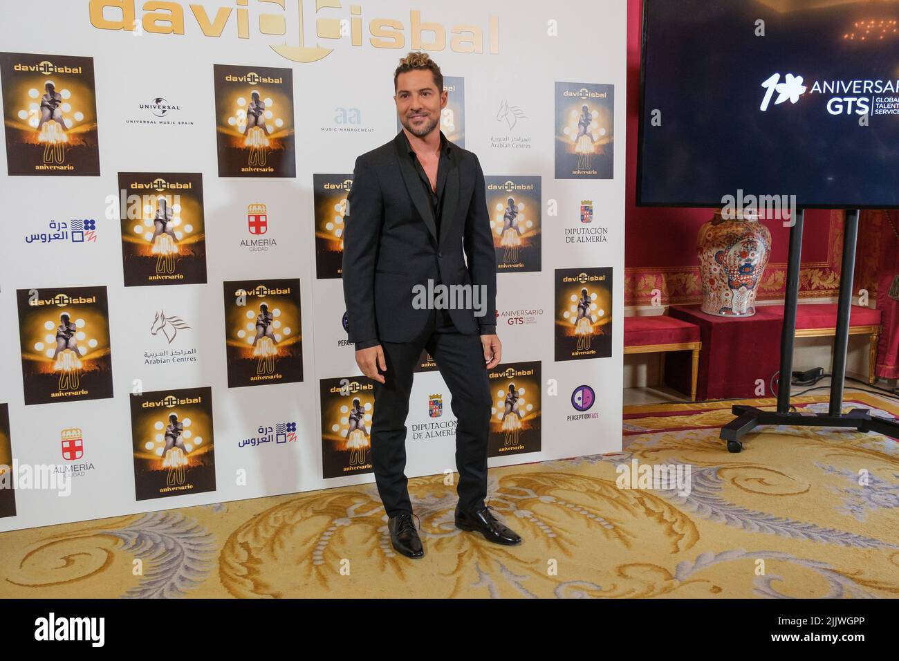 Singer David Bisbal, attends the press conference for the 20th ...