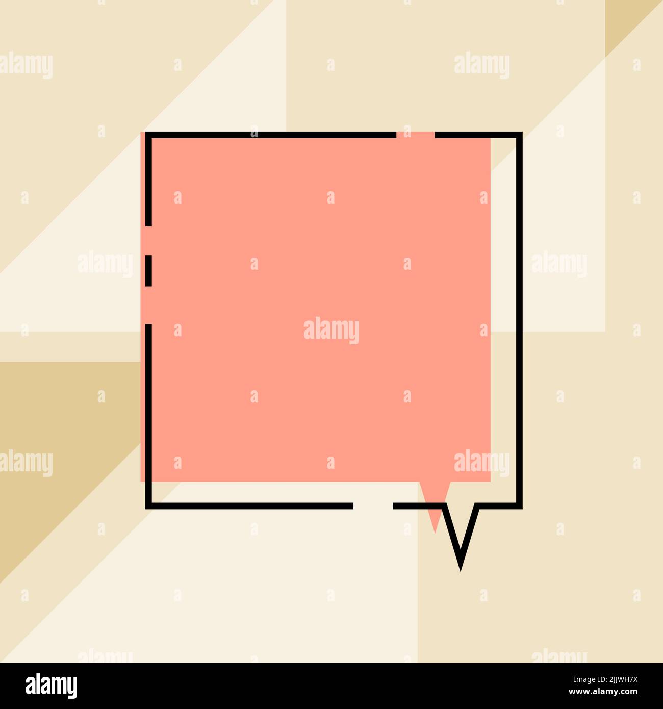 Empty Speech Bubble Against Colorful Background Design. Blank ...