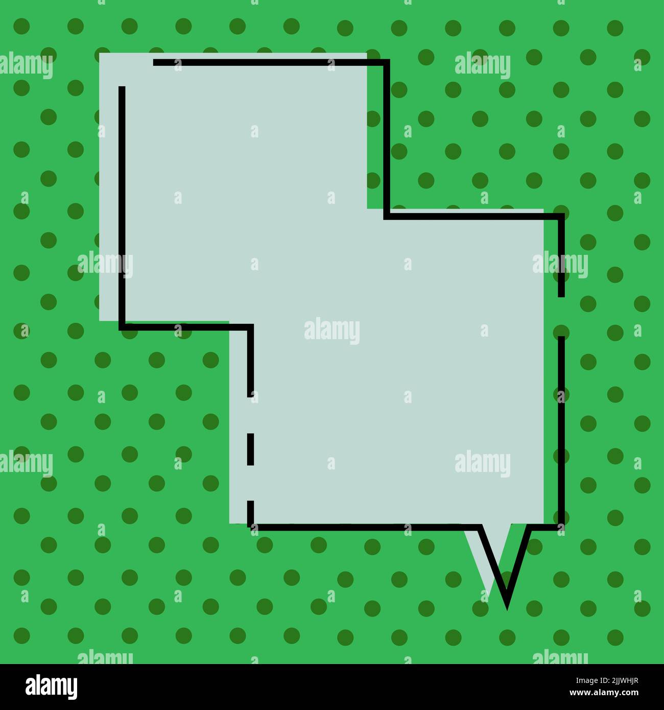 Pair Of Blank Square Chat Boxes Overlapping Over Color Background ...