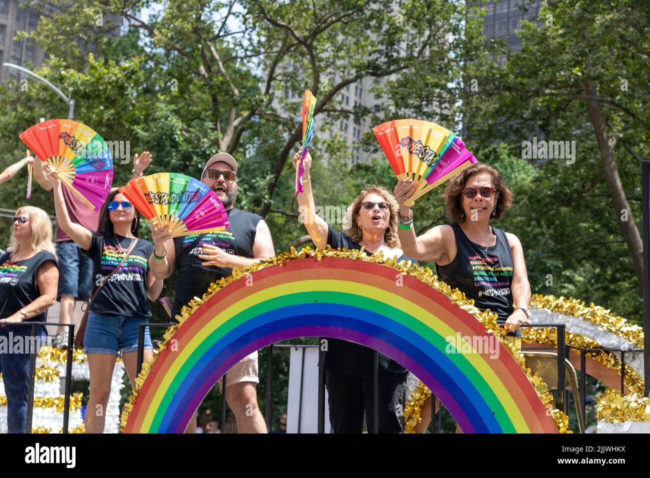 The people celebrating Pride Month Parade 2021 on the streets of New ...