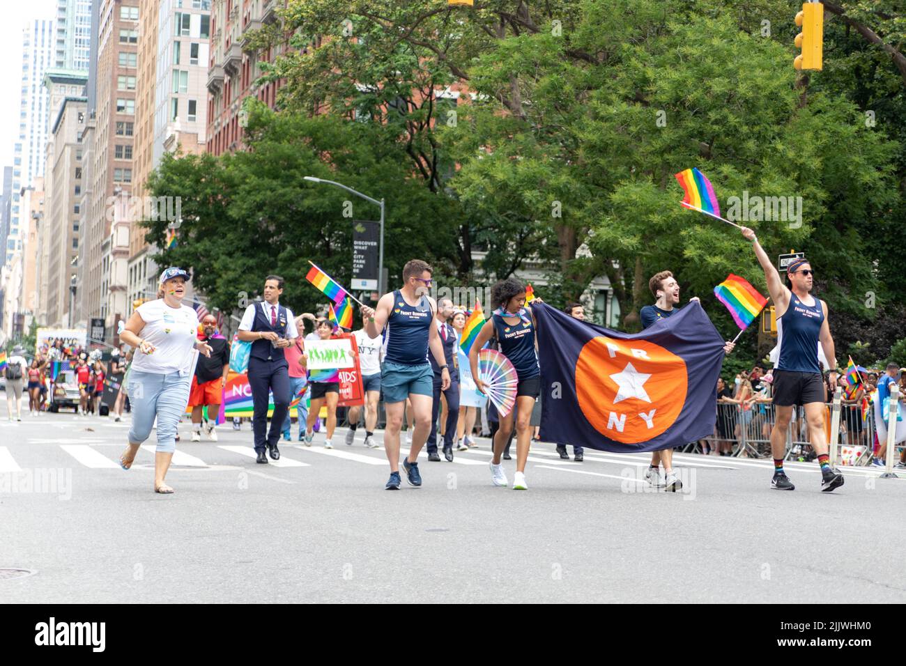 The people celebrating Pride Month Parade 2021 on the streets of New ...