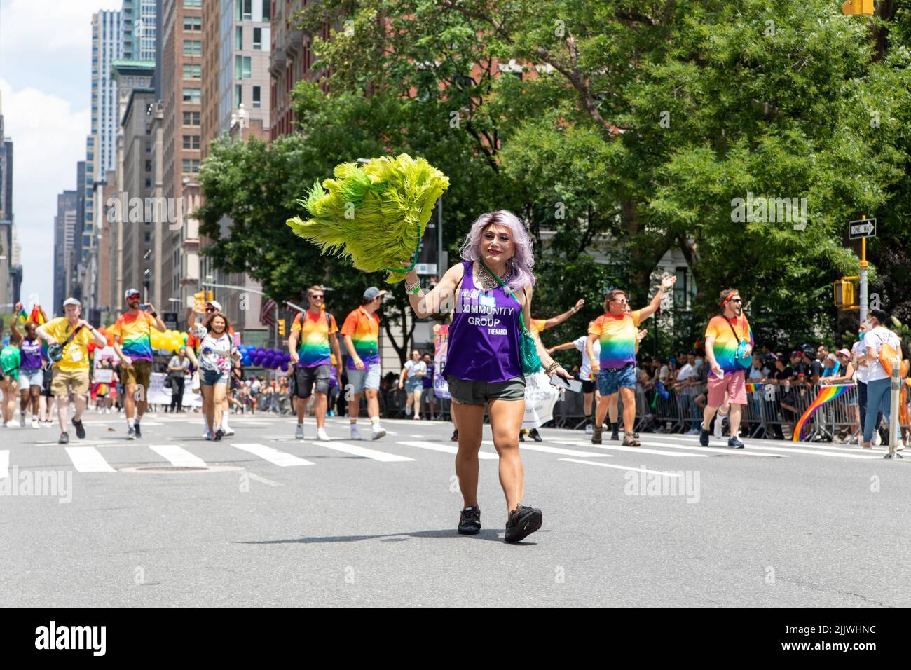 The people celebrating Pride Month Parade 2021 on the streets of New ...