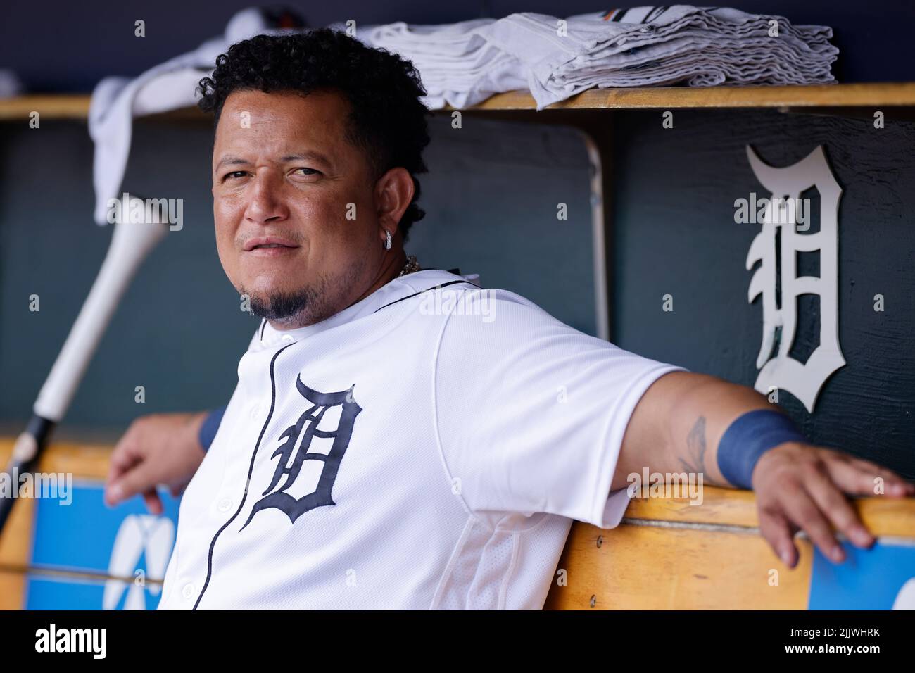DETROIT, MI - JULY 27: Detroit Tigers designated hitter Miguel Cabrera ...
