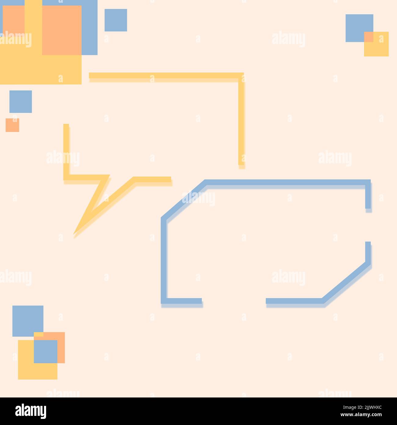 Blank Message Boxes Over Color Background Design. Creative Banners For ...