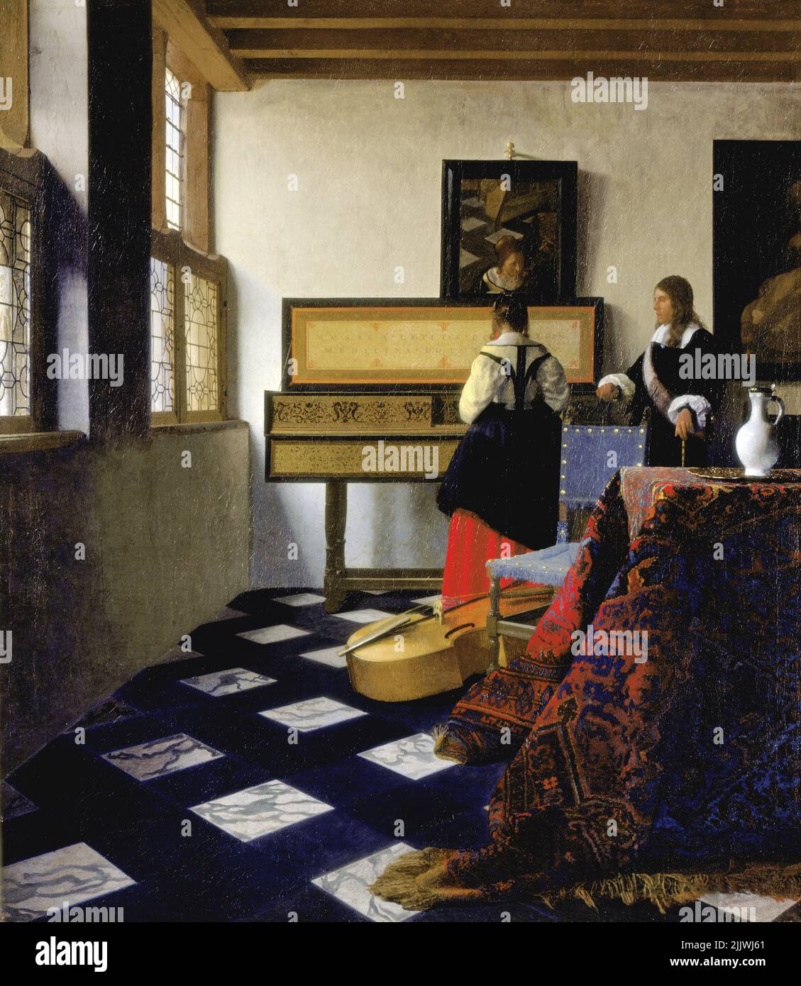 The music lesson vermeer hi-res stock photography and images - Alamy
