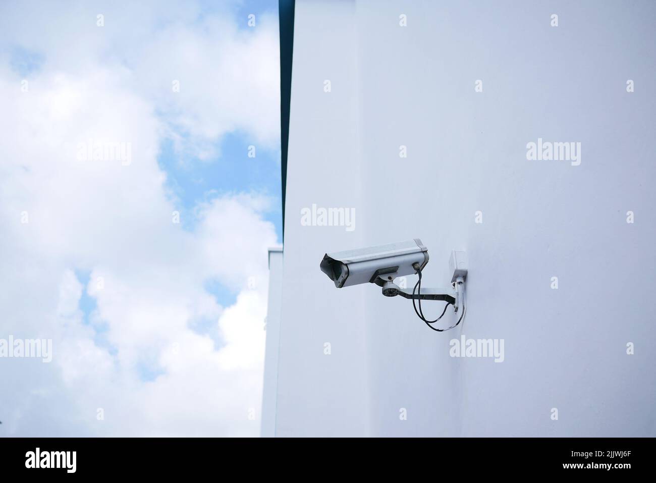 CCTV security camera operating outdoor Stock Photo - Alamy