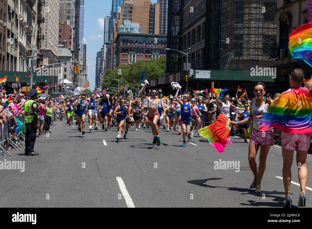The people celebrating Pride Month Parade 2022 on the streets of New ...