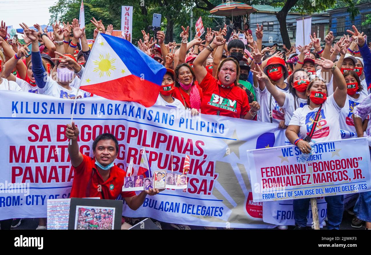 Supporters of President Ferdinand Romualdez Marcos Jr., gathered ...