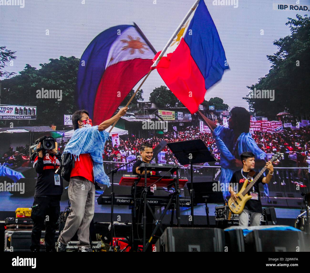 Quezon City, Philippines. 25th July, 2022. Supporters of President ...