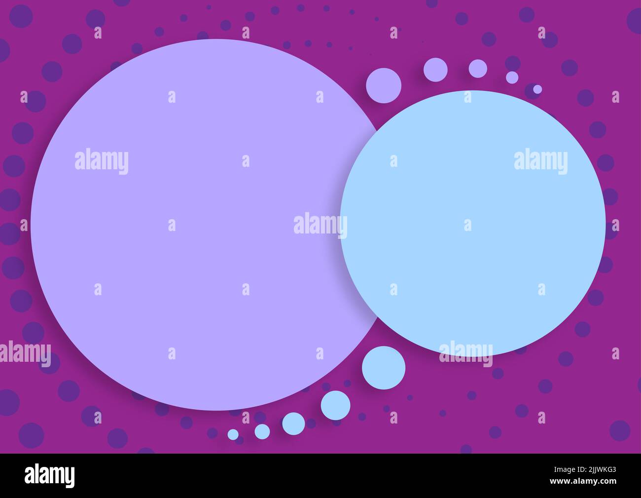 Circular Blank Chat S With Colorful Background Design. Communication ...