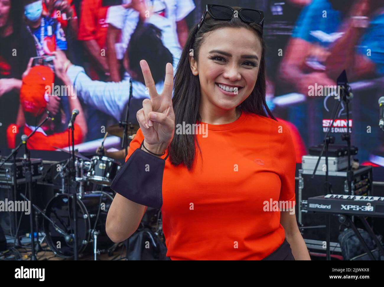 Quezon City, Philippines. 25th July, 2022. Supporters of President ...