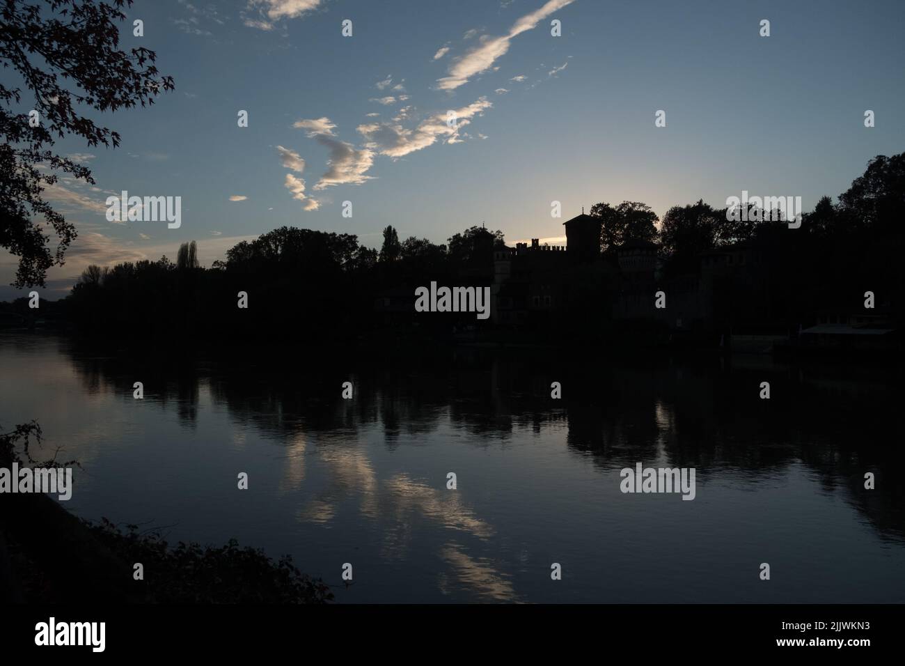 The river Po in Turn Stock Photo - Alamy