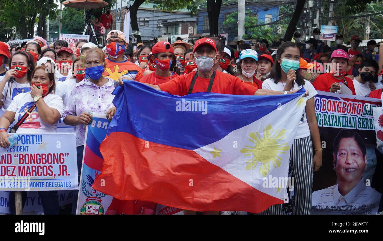 Supporters of President Ferdinand Romualdez Marcos Jr., gathered ...