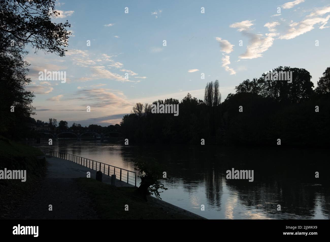 The river Po in Turn Stock Photo - Alamy