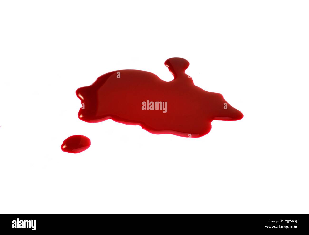 Spilled red wine puddle isolated on white background. Red wine puddle ...