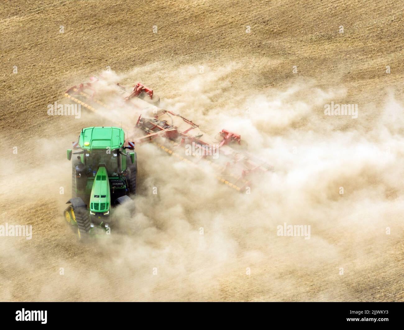 Aerial picture of john deere tractor hi-res stock photography and ...